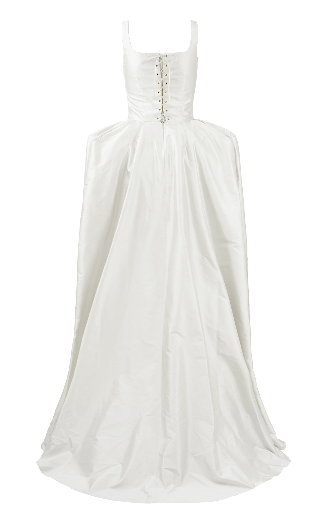 Franka Formal White Sleeveless Silk Gown